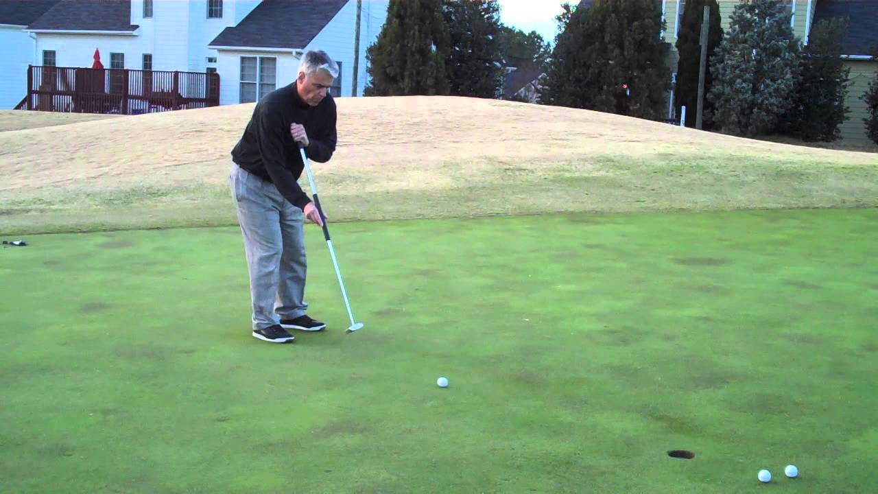 WOW this putting stroke is simple to master watch the side saddle stroke